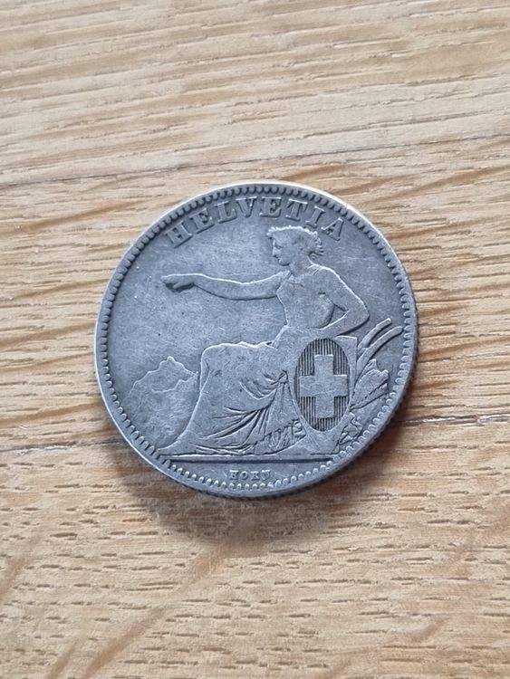 2 Franken 1860 - sitzende Helvetia - selten! (Gebraucht) in Mels für CHF 43.9 – mit Lieferung ...