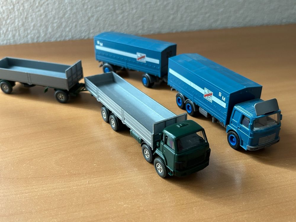 LKW Anhängerzüge Saurer/MAN 1:87 Wiking/RMM Top (Gebraucht) in ...