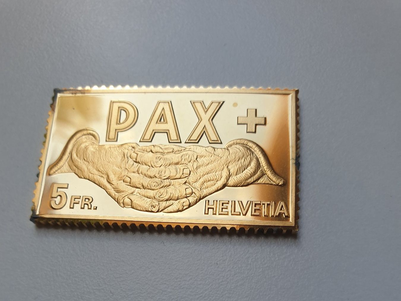 🇨🇭🤍 Swiss Post Gold-plated Silver: Pax *20.37g .925* (Gebraucht) in ...