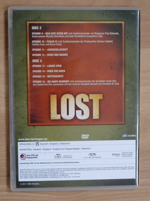 LOST (4815162342) die komplette zweite Staffel 7 DVD`s | Kaufen auf Ricardo