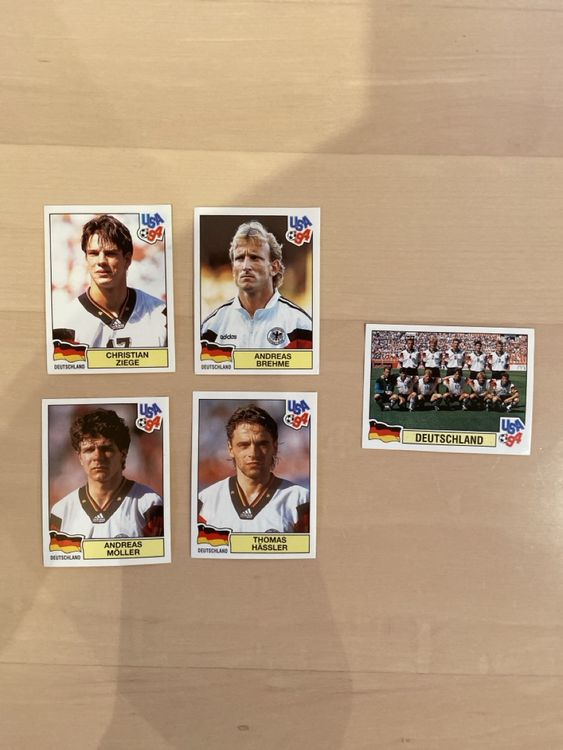 5x Panini Sticker WM USA 94 - Deutschland (Neu (gemäss Beschreibung ...
