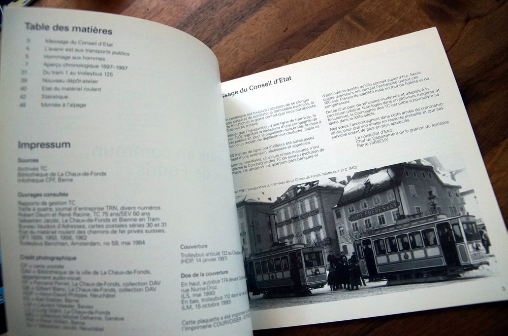 Centenaire des Transports en commun de la La Chaux-de-Fonds (Gebraucht ...