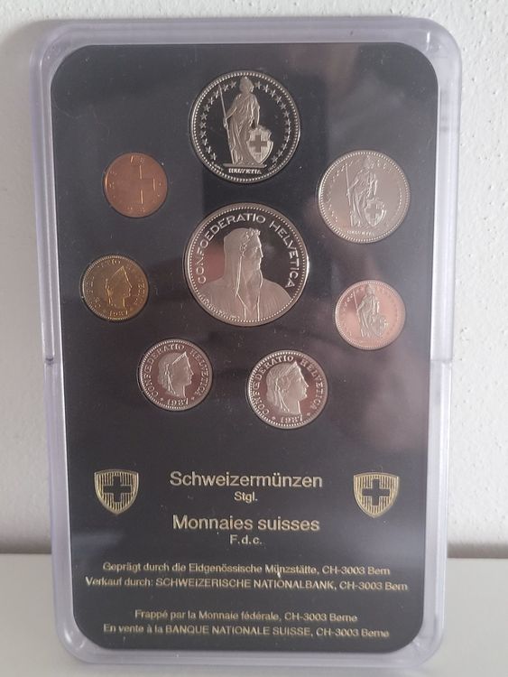 Münzsatz Schweiz 1987 Stgl. Stempelglanz (Neu und originalverpackt) in Wetzikon ZH für CHF 18 ...