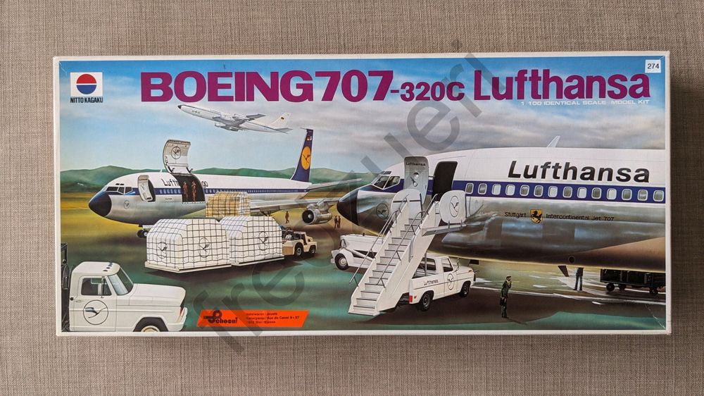 LUFTHANSA BOEING 707 COMBI by Nitto 274 1:100 scale | Kaufen auf Ricardo