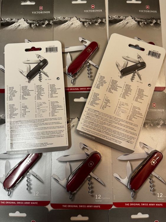14 STÜCK VICTORINOX Taschenmesser, OVP, MODELL SPARTAN, NEU (Neu und originalverpackt) in ...