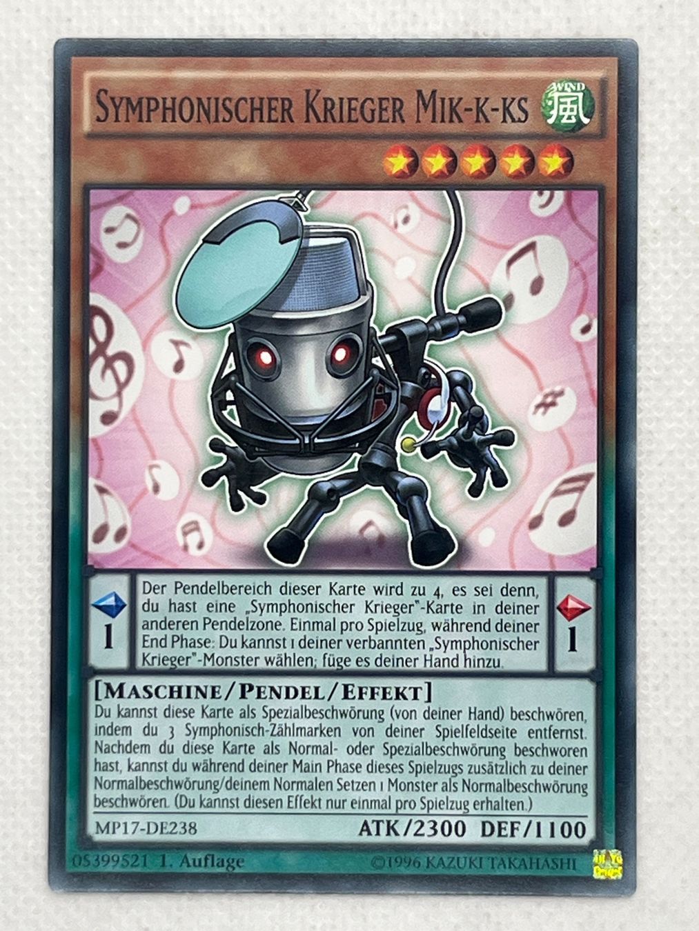 Yu-Gi-Oh! Karte - Symphonischer Krieger Mik-k-ks, neu! (Gebraucht) in ...