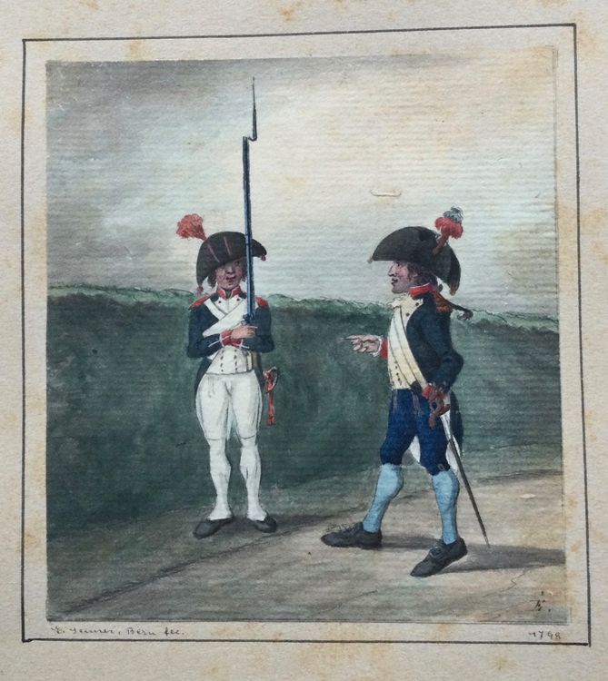 Emanuel JENNER (1756-1813) Aquarell von 2 Personen (Gebraucht) in Root für CHF 75 – mit ...