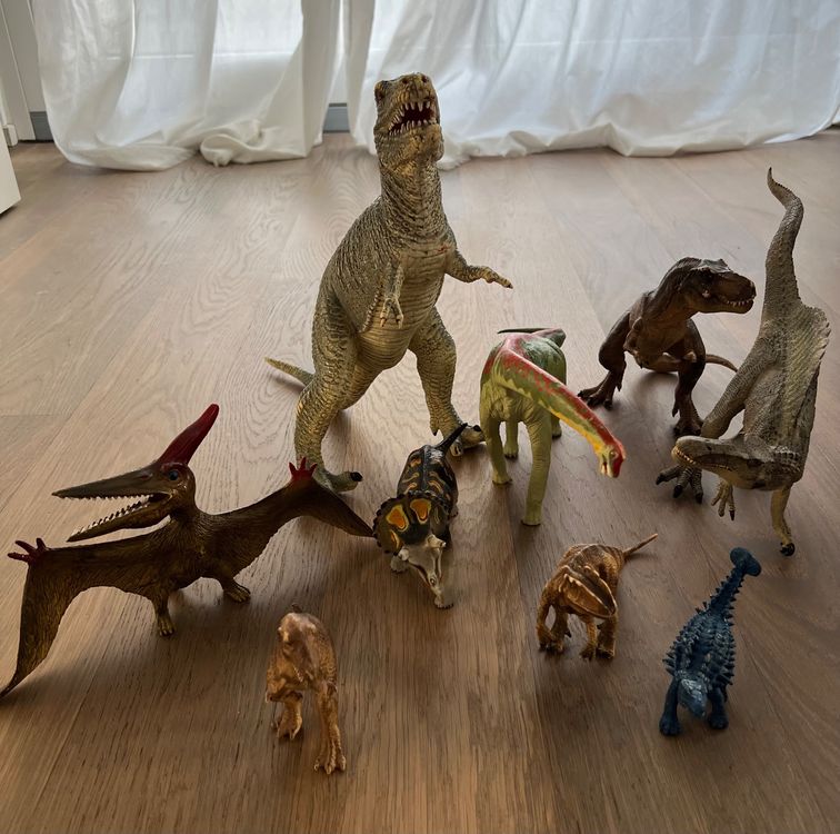 9 Dinosaurier, grosse Exemplare sind ca. 30 cm (Gebraucht) in ...