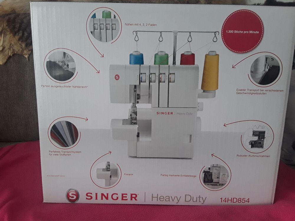 Singer Heavy Duty Overlock 14HD854 neu (Neu und originalverpackt) in ...