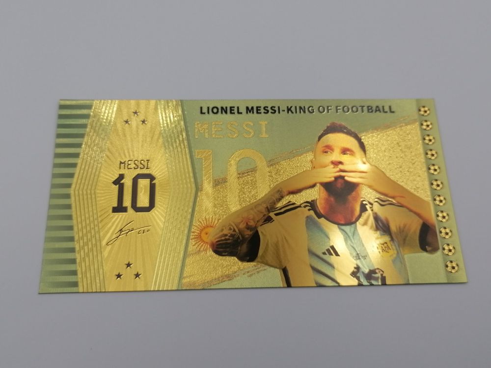 ♦Messi♣ Gold Banknote (Neu und originalverpackt) in Dübendorf für CHF 3 ...