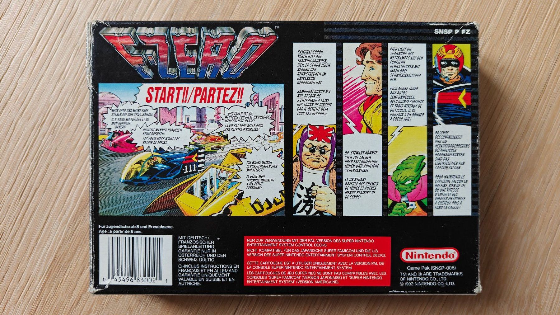 F-Zero SNES Super Nintendo PAL CIB (SNSP-FZ-FRG) (D'occasion) à Granges ...