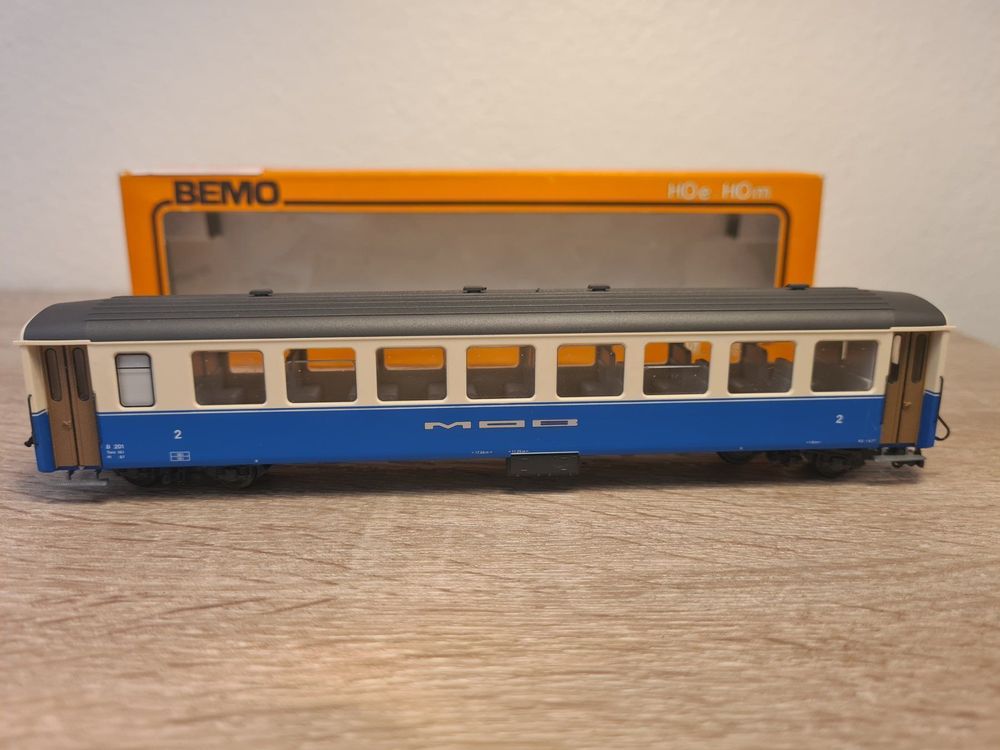 Bemo Personenwagen 3290 MOB 2.Kl H0m OVP NEU (Neu und originalverpackt) in St-Aubin-Sauges für ...