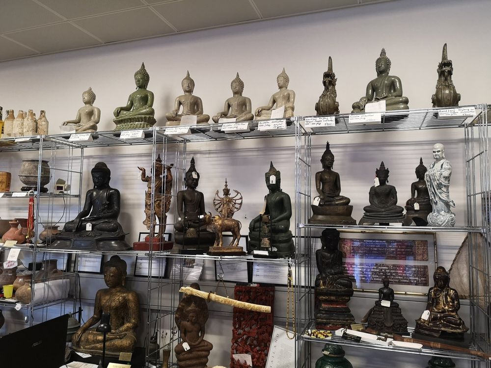 Antik Buddha Uma Bronze Cambodia 12./14.Jhd 14/17,5cm Nr.53 (Gebraucht ...