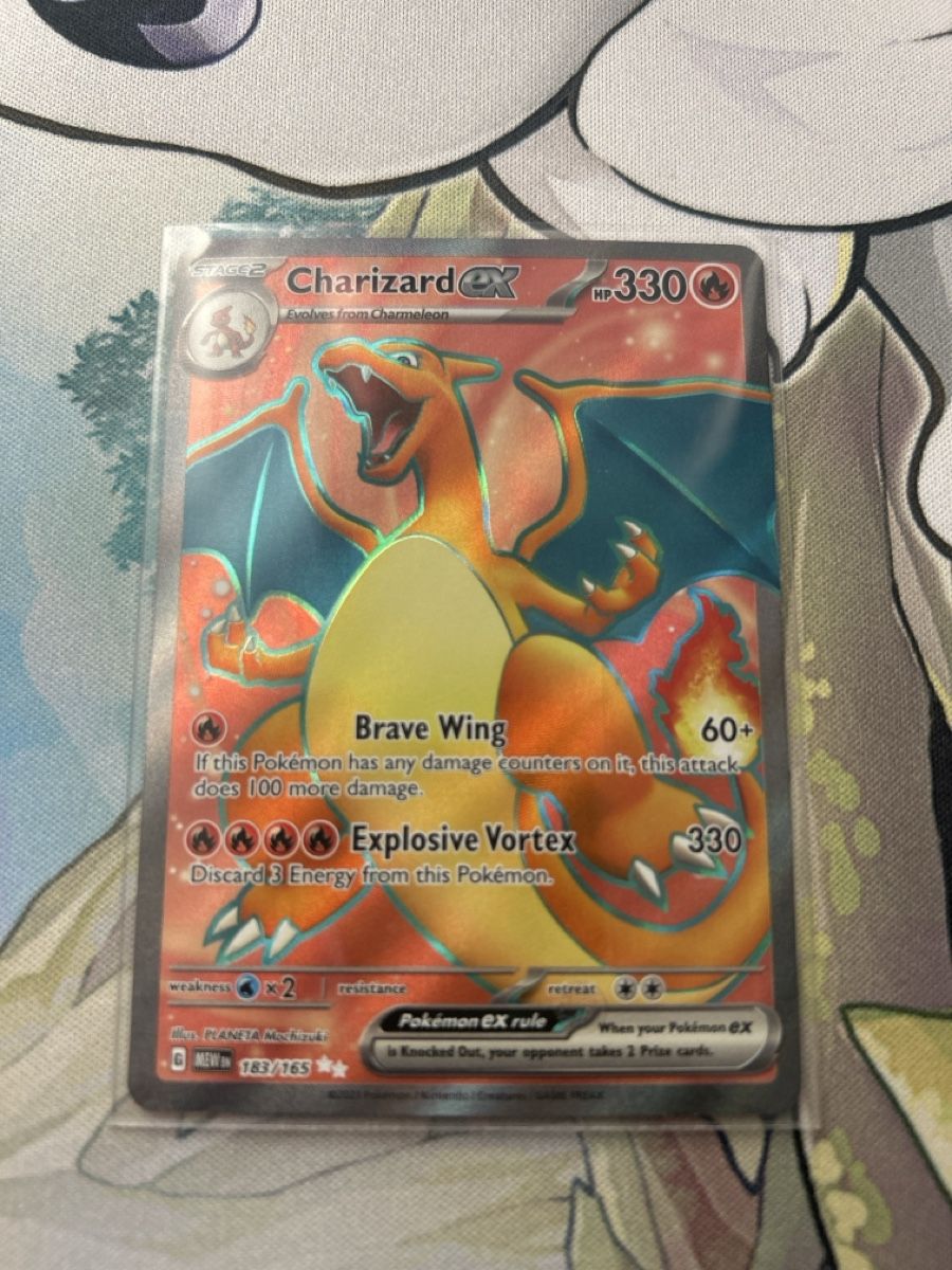 Pokemon 151 Charizard EX full art 183/165 (Neu (gemäss Beschreibung ...