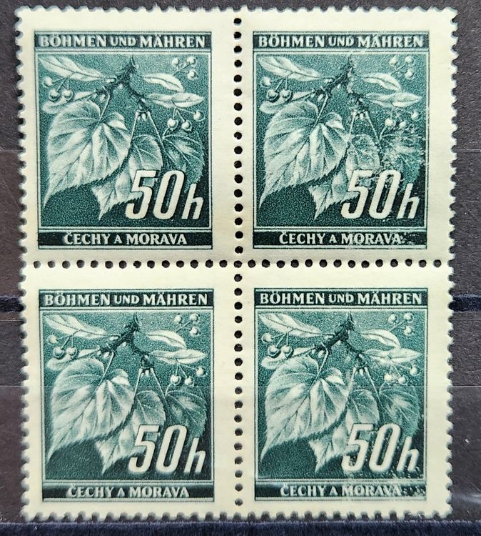 Deutsche Besetzung/Böhmen und Mähren-Mi 55 Viererblock ** (Neu und originalverpackt) in Hittnau ...