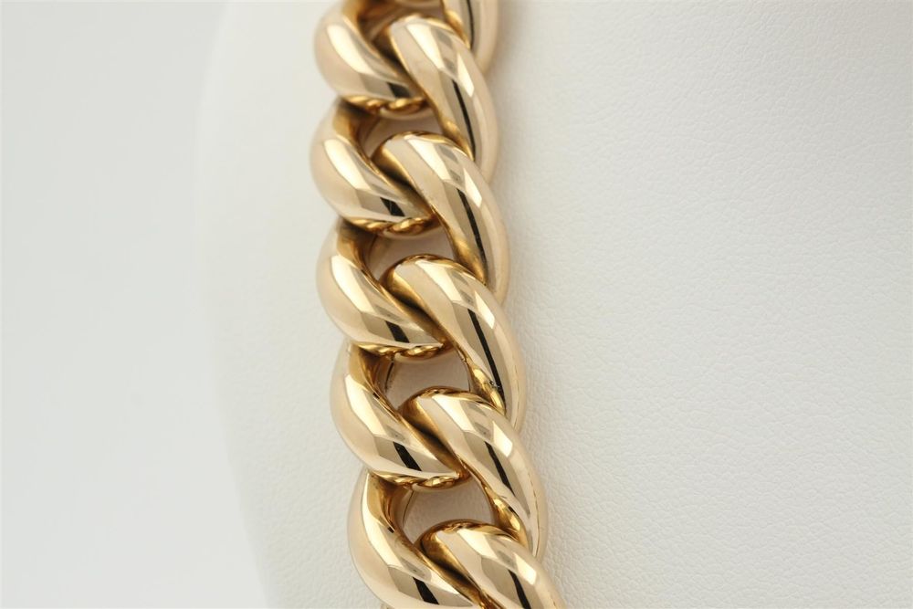 Massives Panzer Collier 18K Gold *S3774 | Kaufen auf Ricardo
