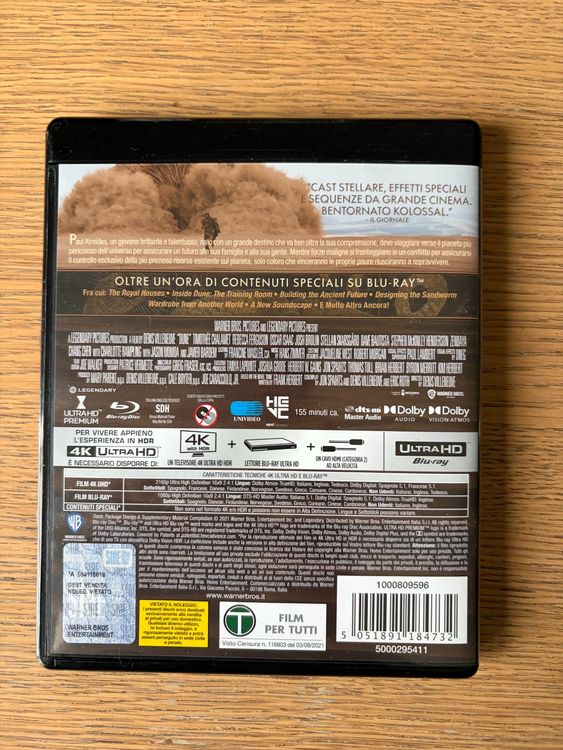 DUNE BLU RAY + 4K (D'occasion) à Geneve pour CHF 9 – avec livraison | Acheter sur Ricardo