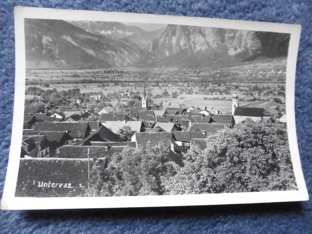 Untervaz,Foto,1949,Dorf,Landquart-Chur (Gebraucht) in Lausen für CHF 5 – mit Lieferung auf ...