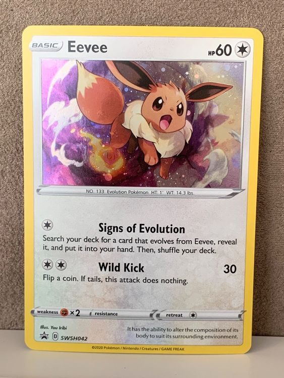 Eevee Holo Promo ENG Pokemon SWSH042 (Gebraucht) in Fislisbach für CHF 3 – mit Lieferung auf ...