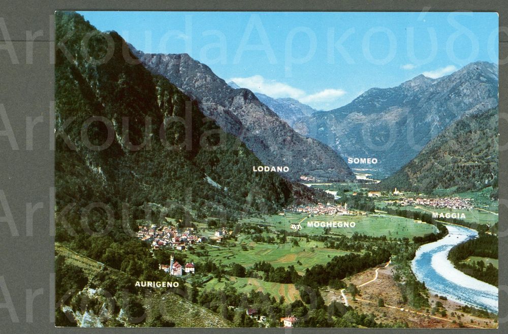 AK color Valle Maggia TI Aurigeno, Moghegno ≈ 1970 (Gebraucht) in Basel ...