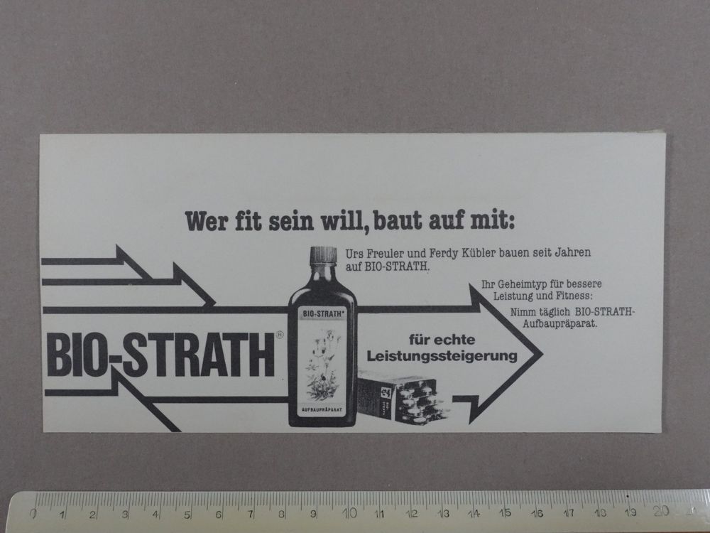 Aufkleber Bio Strath, Ferdy Kübler, Urs Freuler, Rad, Velo (Gebraucht ...