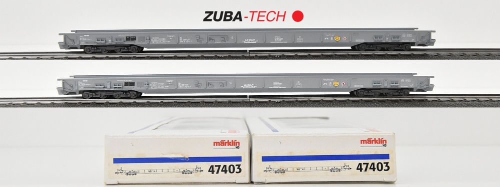 Märklin 2x 47403 RoLa-Wagen Hupac H0 WS mit OVP | Kaufen auf Ricardo