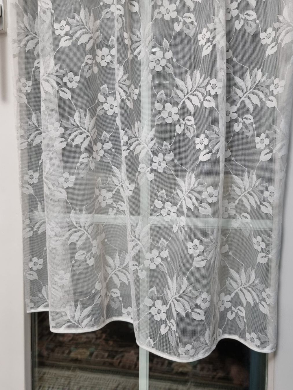 Vorhang 100 x 100 cm weiss mit Gleiter (Gebraucht) in geroldswil für ...