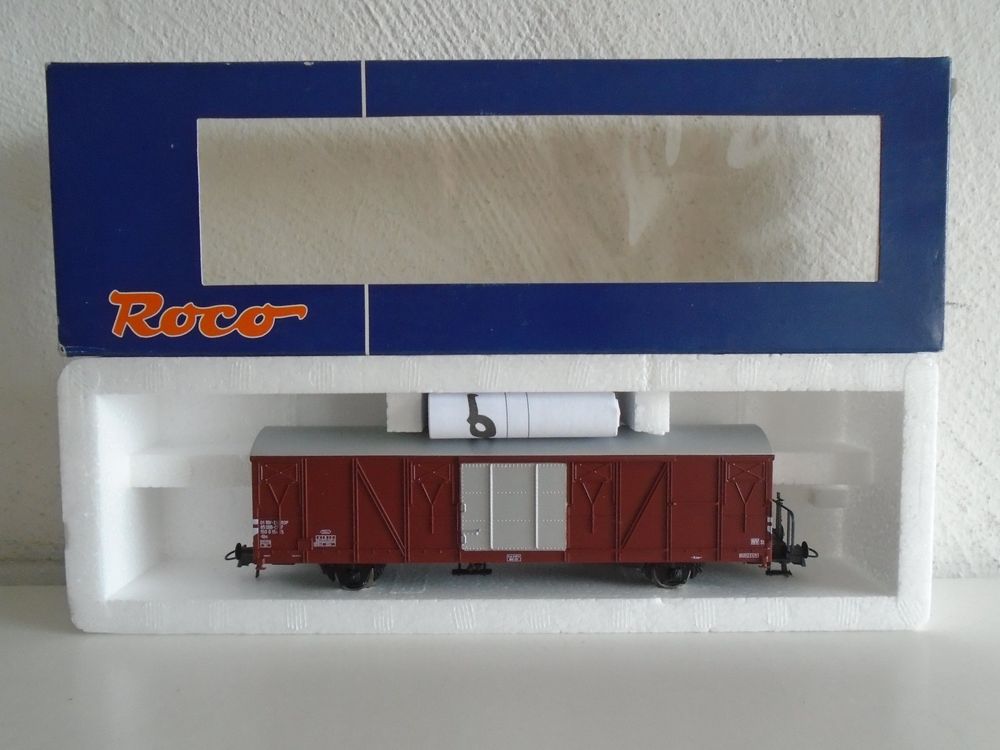 Roco H0: Ged. Güterwagen Typ Gbs der SBB, 47583, wie neu | Kaufen auf ...