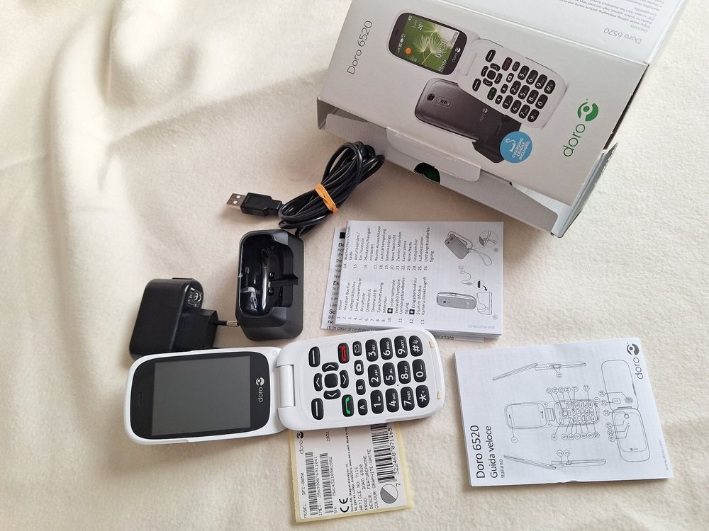 Handy Doro 6520, Farbe: weiss, sehr gut für Senioren (Gebraucht) in ...