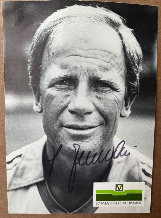 AUTOGRAMM FC BASEL KULT-TRAINER HELMUT BENTHAUS | Kaufen auf Ricardo