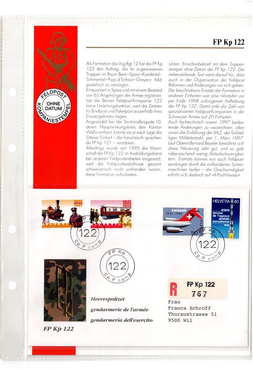 Heerespolizei_Fp_Kp_122_Brief 767 | Kaufen auf Ricardo