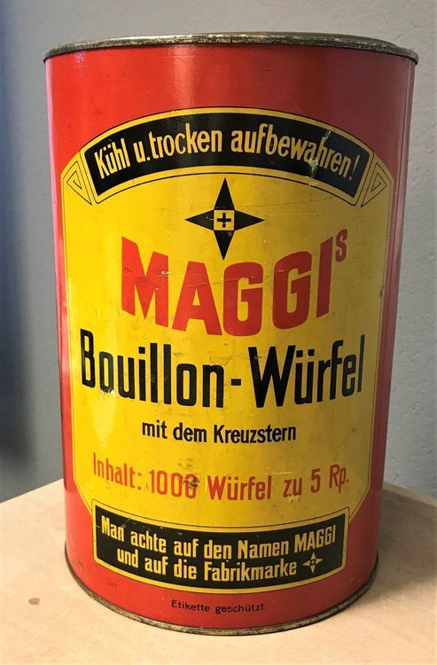 Alte Blechdose Maggi Bouillon Kreuzstern (Gebraucht) in Rothrist für ...