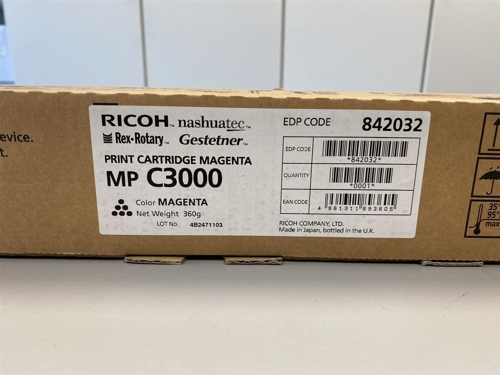 Toner RICOH Magenta- MP C2000-C2500-C3000 (Neu und originalverpackt) in ...