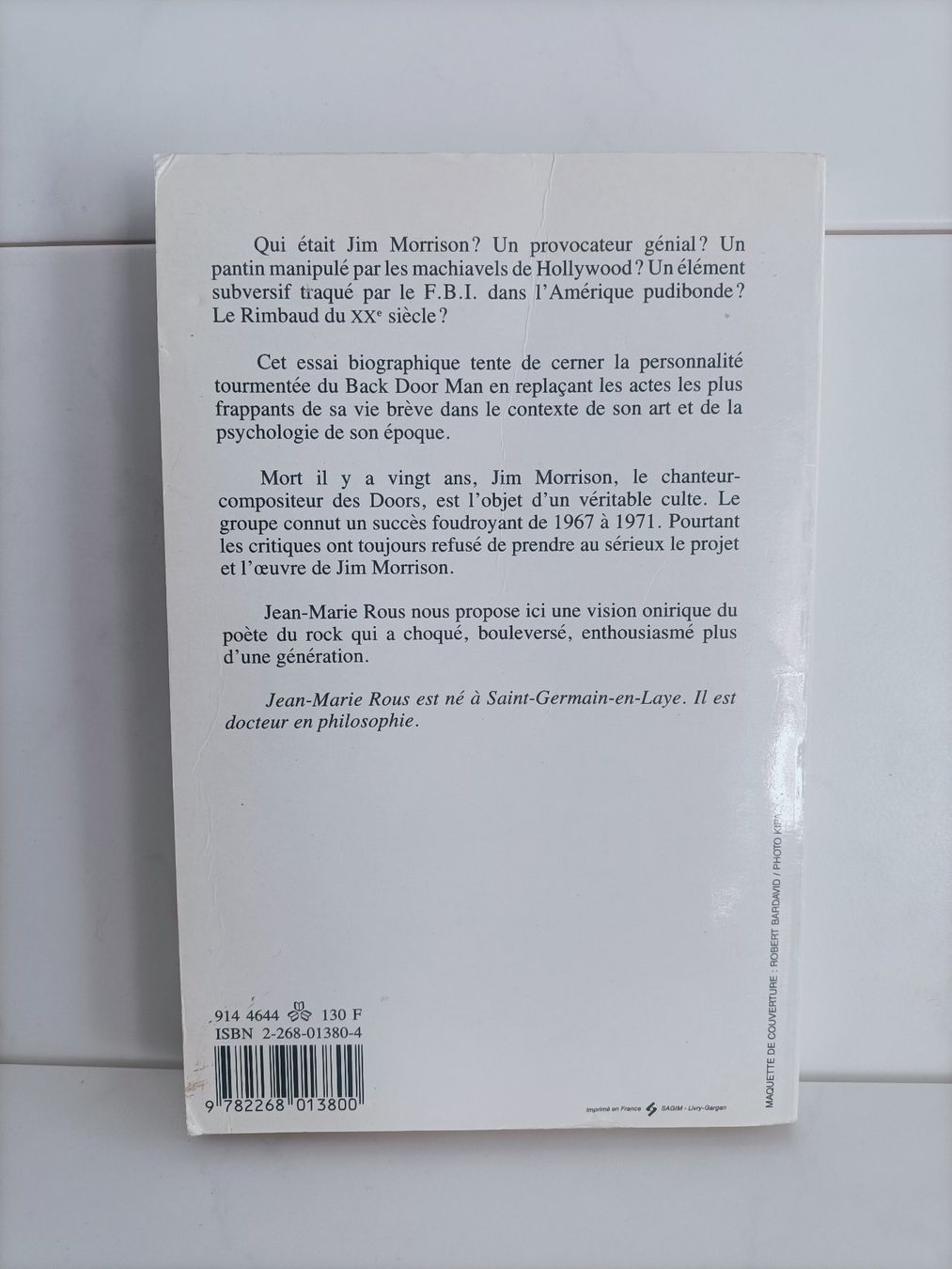 Jim Morrison (The Doors) Le lézard / Jean-Marie Rous / Du Ro (D ...