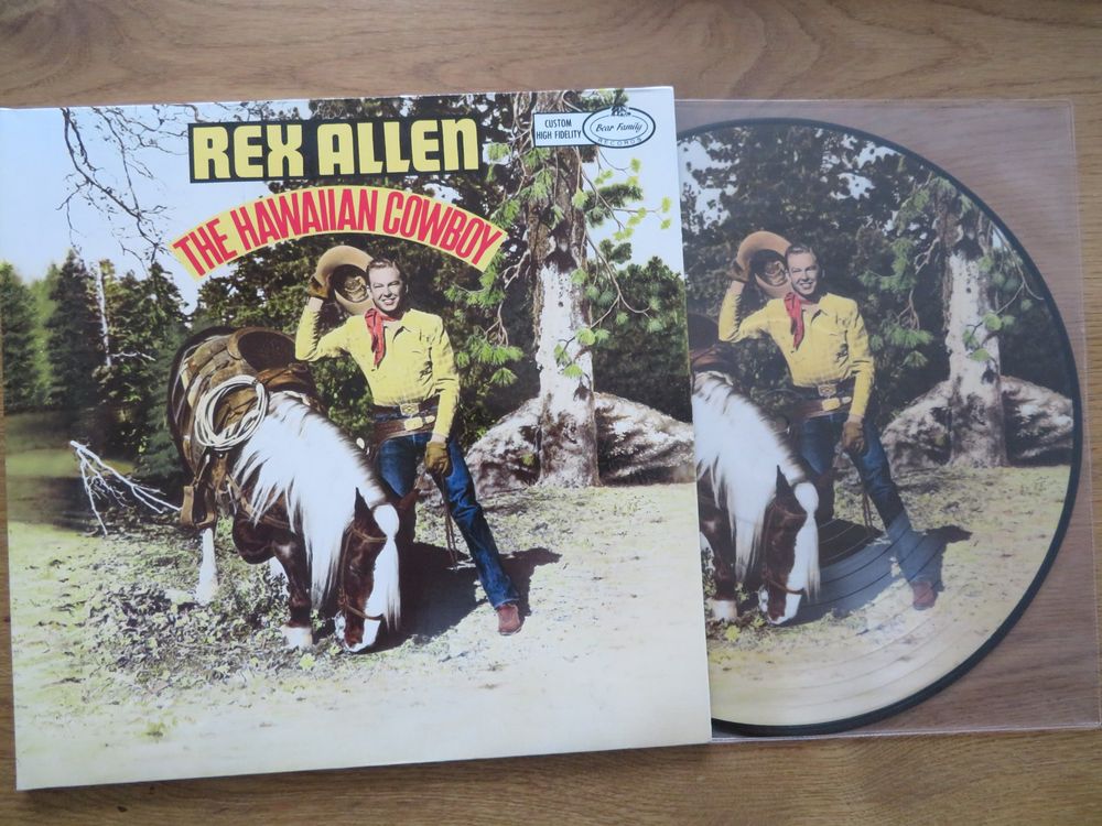 REX ALLEN THE HAWAIIANA COWBOY PICTURE DISC (Neu (gemäss Beschreibung ...