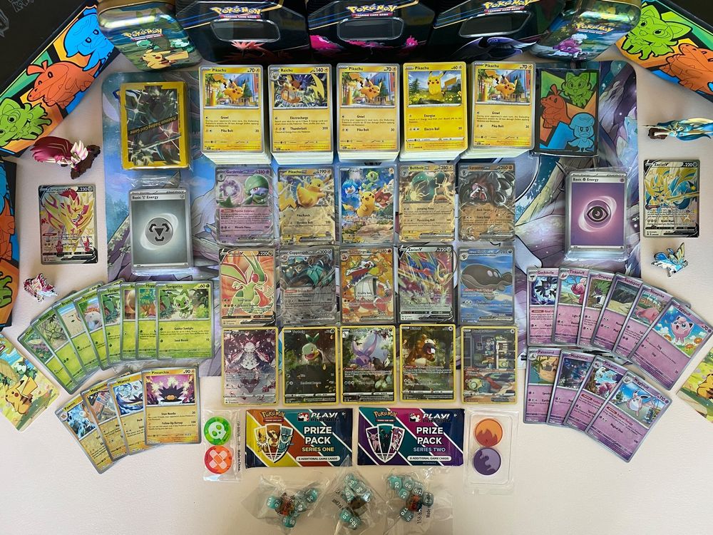 Über 1000 Pokémon-Karten mit Pikachu, Zacian, Zamazenta & Co (Neu ...