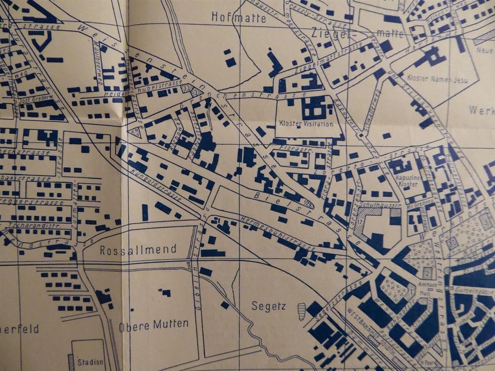 Alter Stadtplan von Solothurn 1942 (Gebraucht) in Bellach für CHF 5 – mit Lieferung auf Ricardo ...