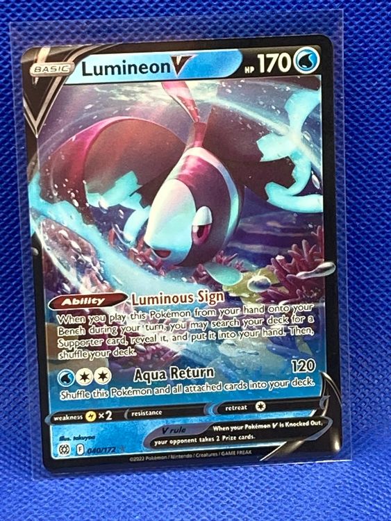 Pokemon Brilliant Stars / Lumineon V 040 / 172 EN | Kaufen auf Ricardo