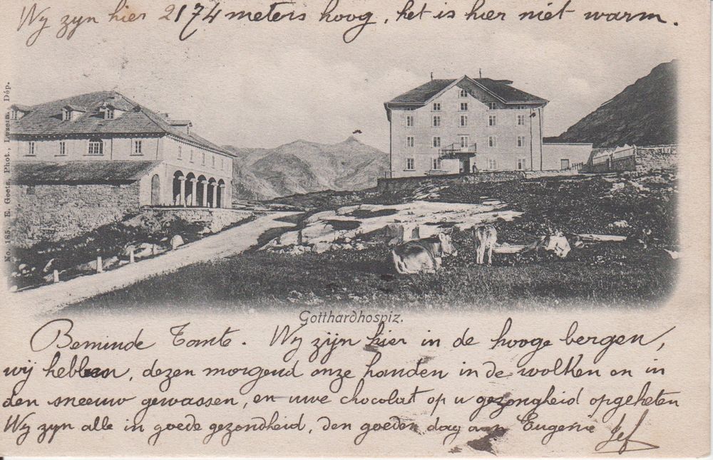 AK Ospizio San Gottardo - Bollo lineare S.GOTTARDO 1903 | Kaufen auf Ricardo