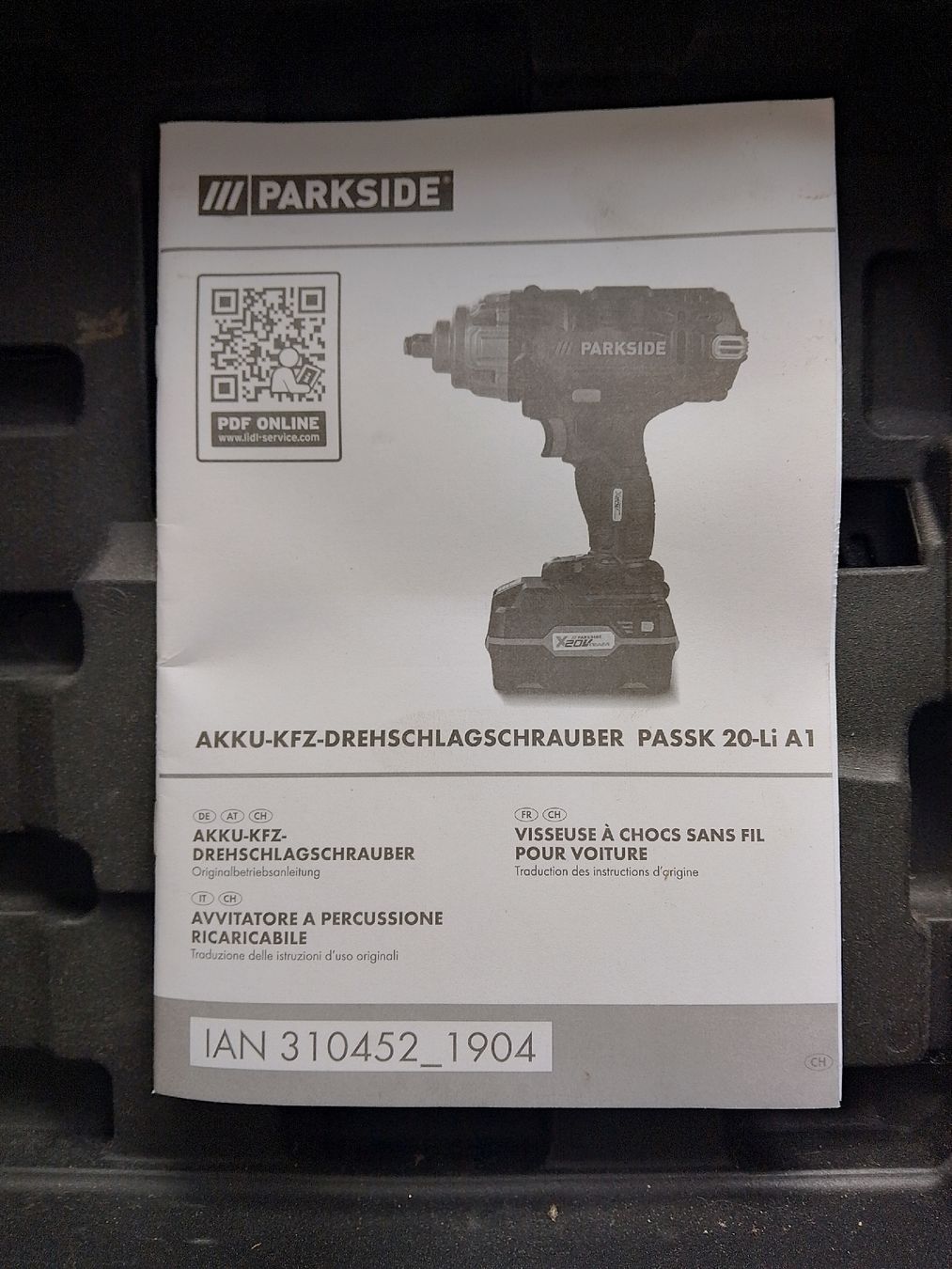 Parkside Akku-Drehschlagschrauber PASSK 20-Li A1, neuwertig (Gebraucht ...