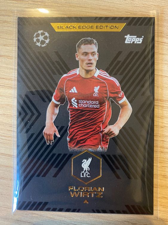 Topps Match Attax Extra 25/26 Black Edge Florian Wirtz BE1 (Neu (gemäss ...