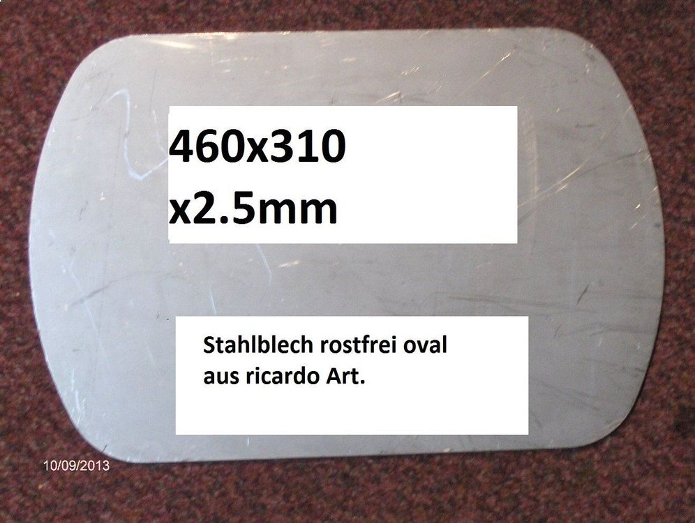 Stahlblech rostfrei oval | Kaufen auf Ricardo