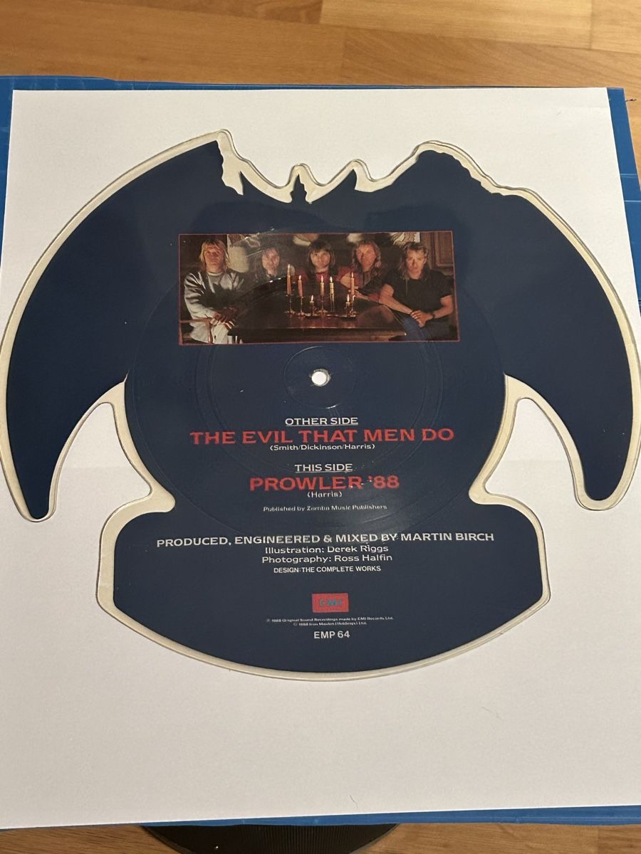 Iron Maiden 1988. UK.Pictures Disques. The Evil That Men D (Gebraucht ...