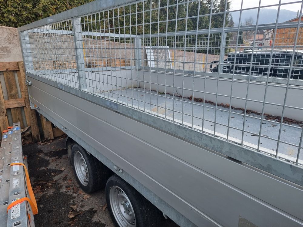 Remorque Saris, pont basculant hydro, grillage réhaussé | Kaufen auf ...