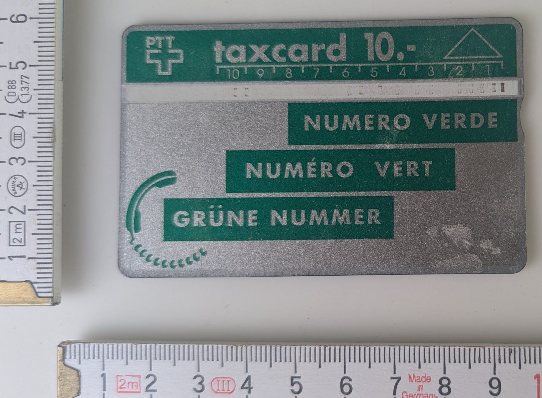 Alte PTT Taxcard 10 Fr. - Sammlerstück aus der Schweiz! (Defekt) in Zürich für CHF 0.5 – mit ...