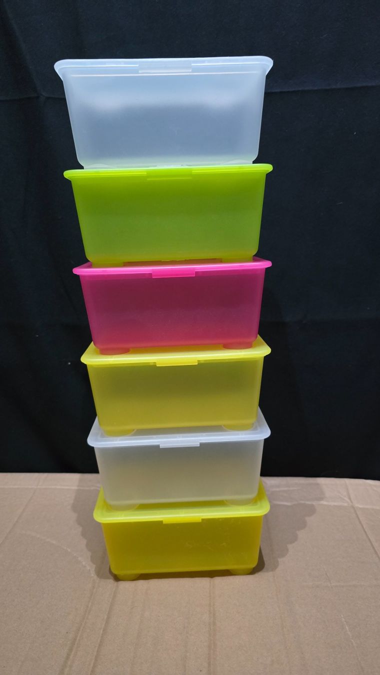 6 farbige Ikea Glis Box mit Deckel / LEGO Style (Gebraucht) in Thalwil ...