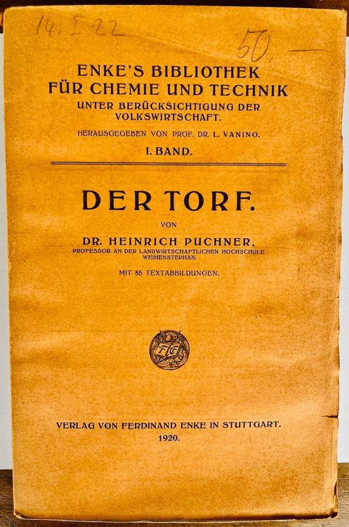 Der Torf (Dr. Heinrich Pucher) von 1920 (Gebraucht) in Volketswil für ...