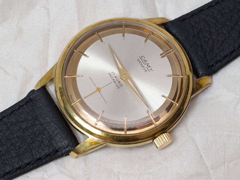 CAMY Genève 35mm vintage Armbanduhr Handaufzug AS 1130 17j. (Gebraucht ...