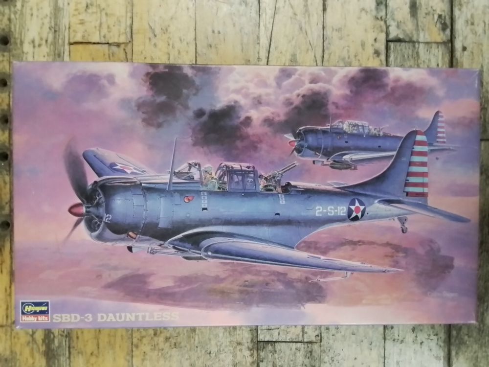 Hasegawa 09119 SBD-3 Dauntless US Navy Flugzeug Bausatz 1:48 (Neu und ...