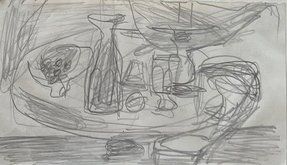 Walter Emil Müller. Zwei Stillleben. Bleistift auf Papier (Gebraucht) in Zumikon für CHF 60 ...